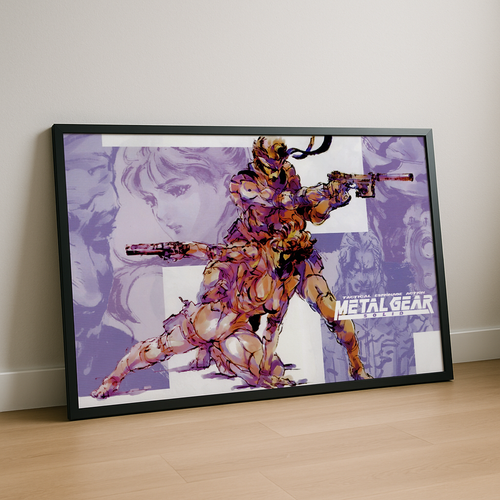 MGS 1 Metal Gear Solid Snake Poster PRINT 24x36 inches Frame-Ready | eBay