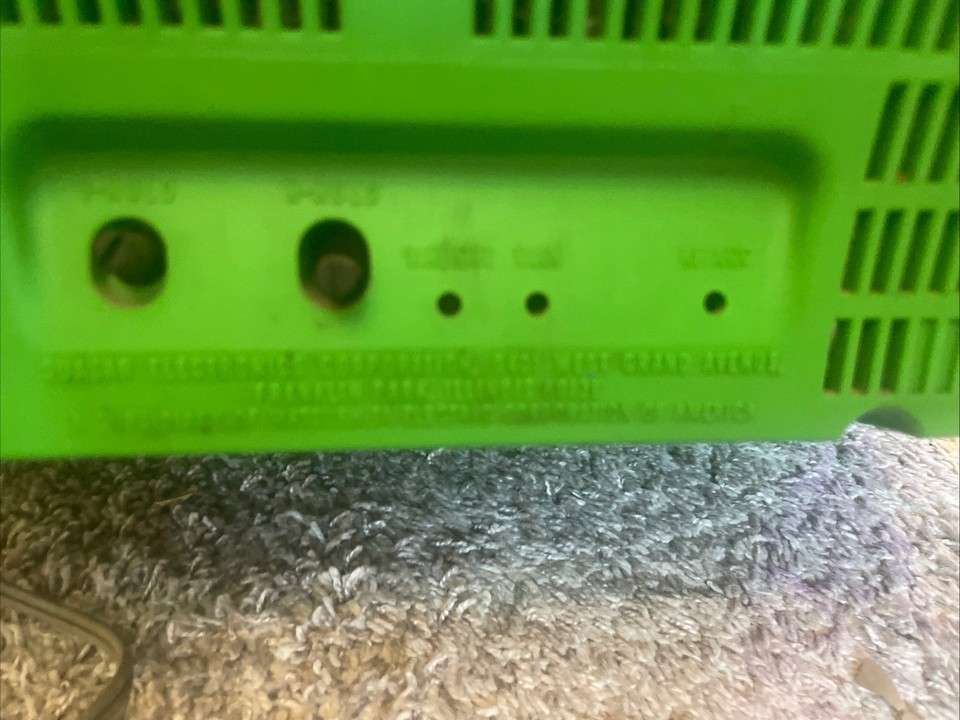 QUASAR 1970'S Japan B/W Green CONSOLE ANALOGUE TV SET, W/ANTENNA VTG ...