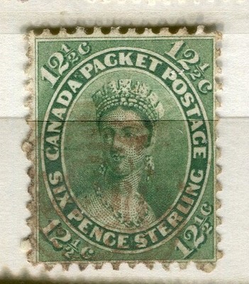CANADA; 1865 classic early QV issue fine used 12.5c value | eBay
