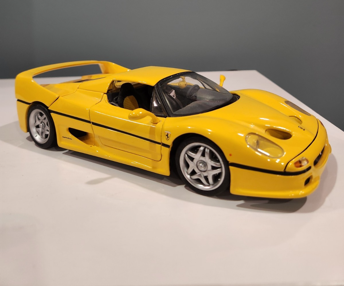 Hot Wheels 1:18 Scale Diecast Yellow Ferrari F50 - No Box | eBay