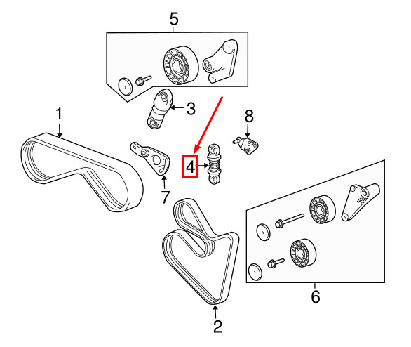 Land Rover PQG000050 Genuine OEM Factory Original Tensioner for sale ...