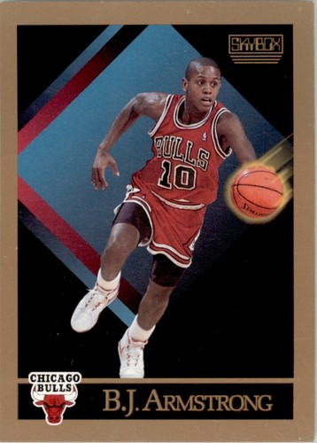 1990-91 SkyBox #37 B.J. Armstrong Rookie Chicago Bulls | eBay