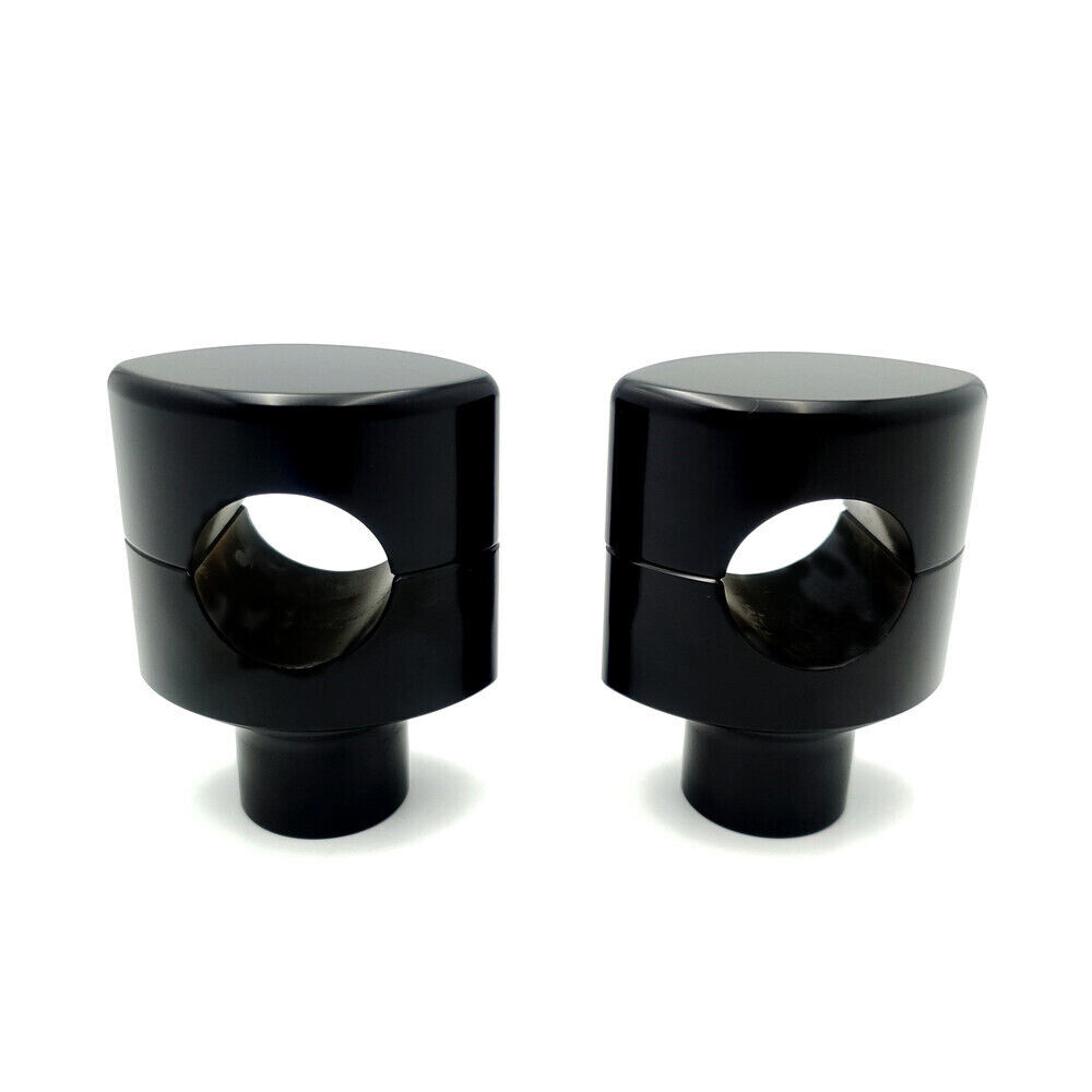 HTTMT-1 1/4in Hefty Springer Handlebar Riser Kits 2" Rise Black For ...