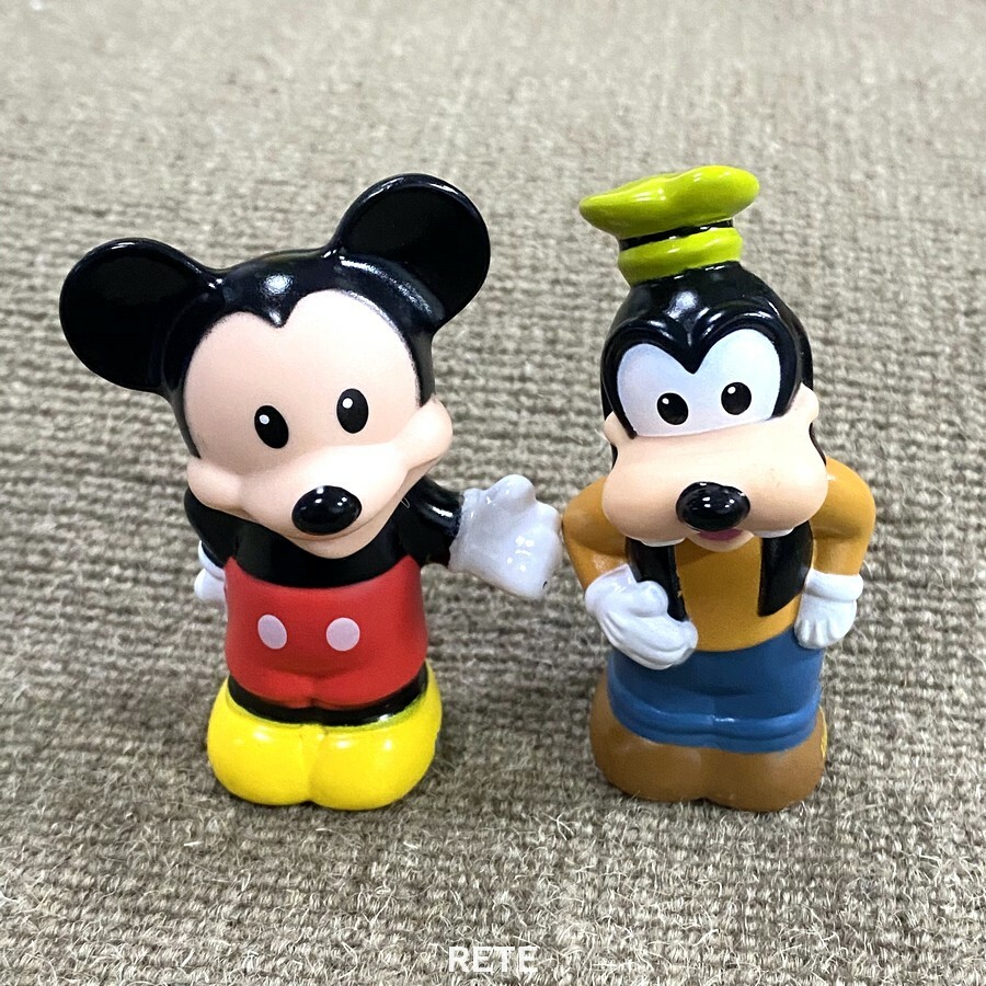 2X Fisher Price Little People Disney Mickey Mouse & Goofy Magic Kingdom ...
