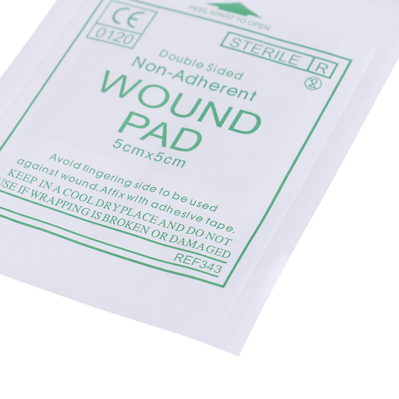 50 pcs gauze pad first aid waterproof wound dressing sterile medical ...