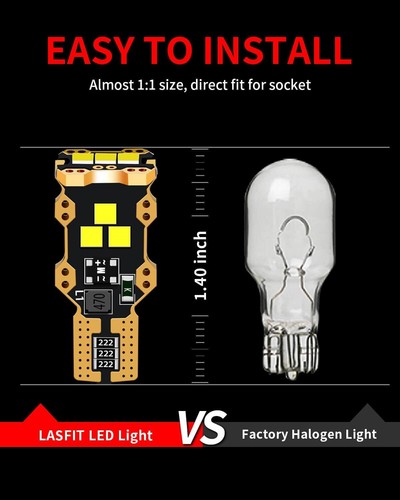 LASFIT LED Reverse Back Up Light Bulb 921 912 W16W T15 906 916 Super ...