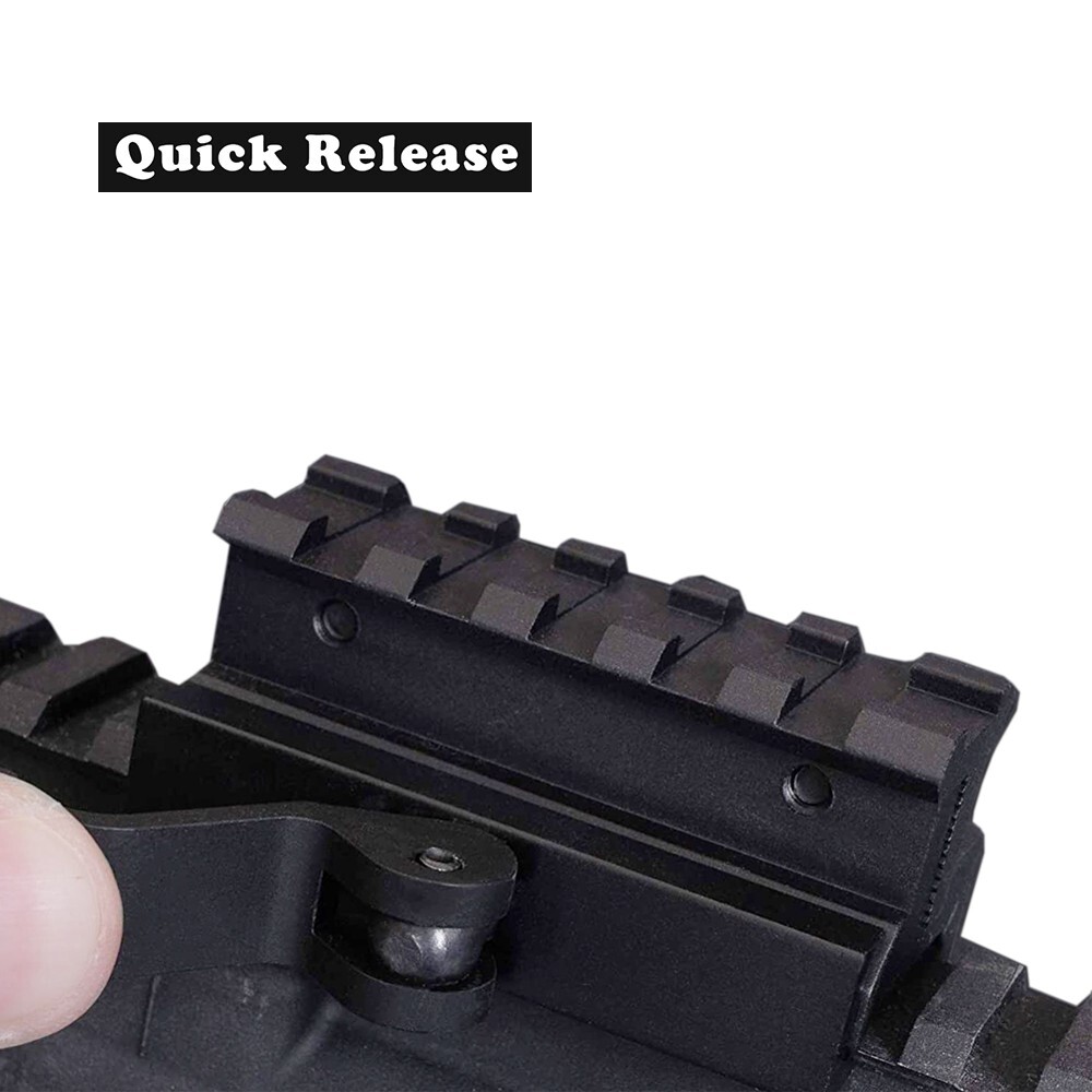 Quick Release Detach Riser Mount 20MM Picatinny Rail QD Mini Riser ...