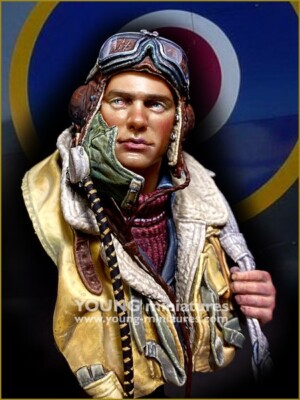 Young Miniatures - Battle of Britain RAF Pilot WWII - 1/10th Resin Bust ...