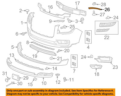 GM OEM 13-17 Acadia Limited Bumper Components-Mount Bracket 22971447 | eBay