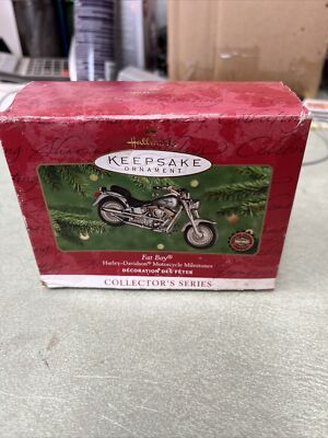 Vintage 2000 Harley Davidson Hallmark Keepsake FAT BOY Motorcycle ...