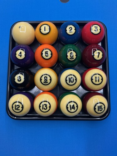 Brunswick Centennial Pocket Billiards Ball Set Gold Crown Pool Balls ...