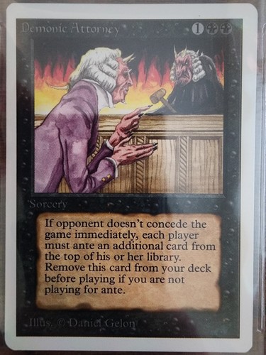 MTG Demonic Attorney ⭐UNLIMITED Edition ⭐BGS GRADED 8.0 with 3x 9.0!⭐ ...