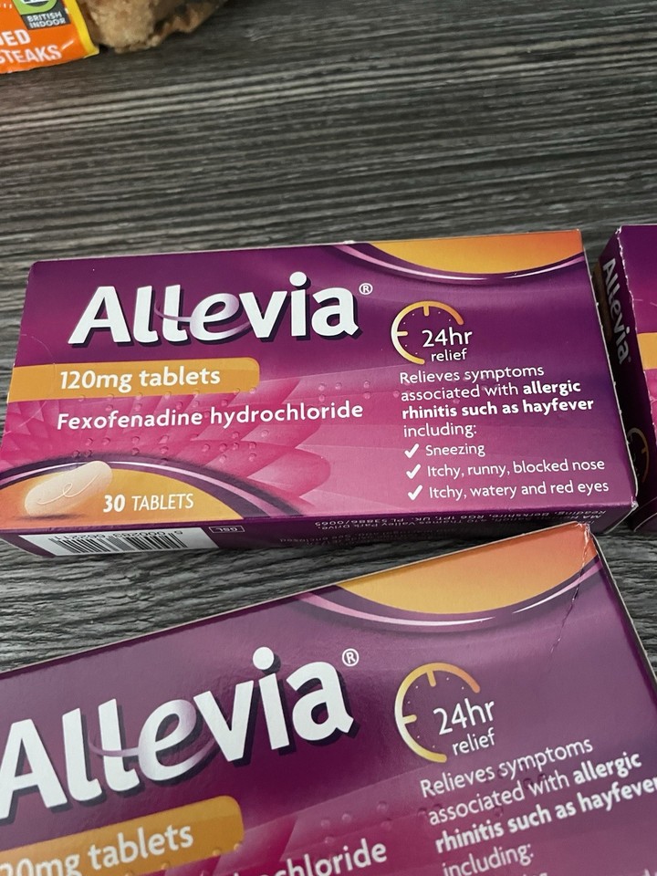4x 30 allevia 120 mg tablets fexofenadine 120 Tablets Exp 06/2027 | eBay UK