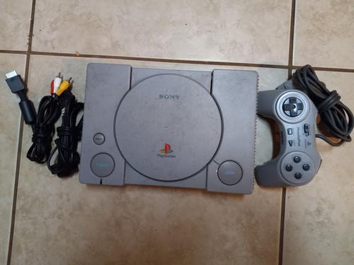 WORKS Sony PlayStation PS1 Console System With Controller and Cables ...