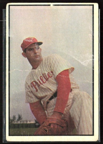 Howard Fox 1953 Bowman Color #158 Philadelphia Phillies | eBay