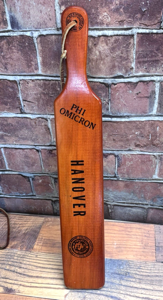 Vintage Sorority Pledge Paddle Alpha Omicron Pi Vintage 1959 Hanover ...