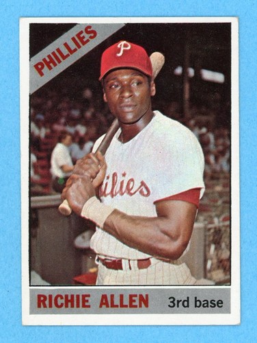 1966 Topps #80 Richie Allen Philadelphia Phillies Baseball Card EX++ | eBay