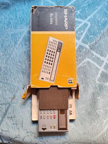 Vintage SHARP EL-5102 calculator with manual and box sold as PART | eBay