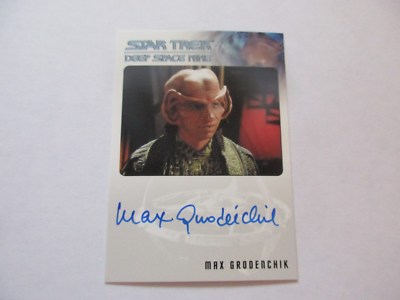 Star Trek DS9 Heroes & Villains Max Grodenchik as Rom Autograph | eBay
