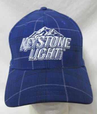 Keystone Light Men's Size S/M or L/XL Plaid Baseball Cap/Hat E1 1468 | eBay