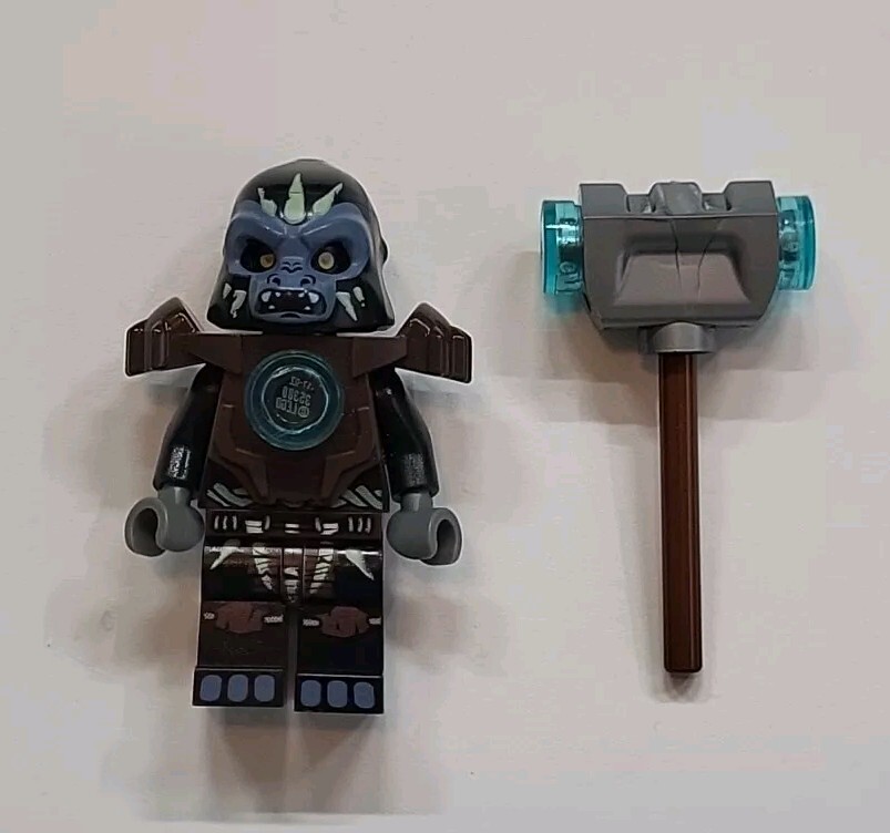 LEGO LEGENDS OF CHIMA GORZAN ARMOR MINIFIGURE loc035 USED FROM 70009 w ...