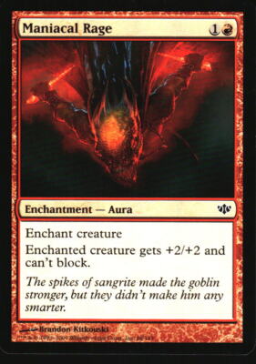 Conflux #68 Maniacal Rage tcg Magic_the_gathering | eBay