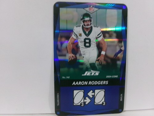 2024 Uno Elite NFL Core Edition #148 Aaron Rodgers Blue FOIL Card (SP ...