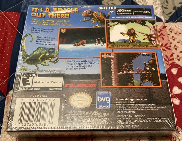 Walt Disney Pictures Presents The Wild (Nintendo Game Boy Advance, 2006 ...