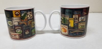 2 SAKURA DAVID CARTER BROWN COLLECTION "HOMESTEAD PANTRY" COFFEE CUPS ...