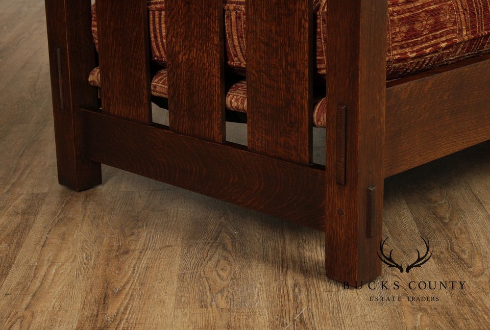 Stickley Mission Collection Oak Settle Sofa | eBay