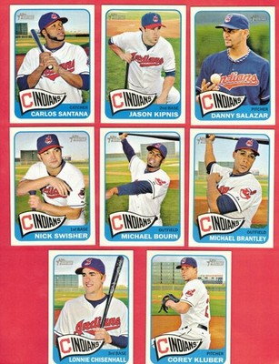 2014 Topps Heritage Cleveland Indians 1-500 Team Set! SPs Too! | eBay