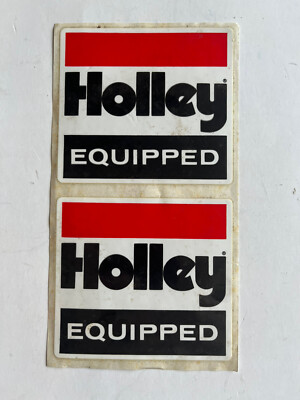 Original Vintage 2 Holley Equipped “various fonts” Sticker -3.5” (8R ...