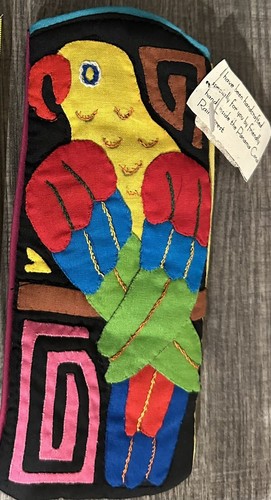 NEW PANAMA CANAL RAINFOREST HAND EMBROIDERED EYEGLASS SOFT CASE ...