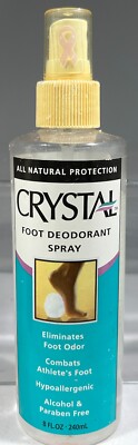(AS IS) Crystal Foot Deodorant Spray, Eliminates Foot Odor, 8 oz. (Not ...