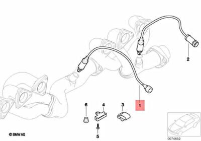 Genuine BMW E34 E46 Z3 Cabrio Lambda Probe Oxygen Sensor 840MM OEM ...