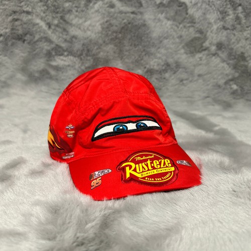 Disney's Cars Hat Youth M/L 7-10 Red 5 Panel Rusteeze Lightining ...