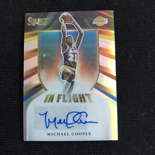 2020 Select Michael Cooper In Flight Silver Prizm Auto Autograph 200/ ...