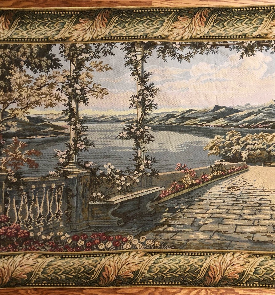 TAPESTRY - SCENIC VERANDA - 52” X 35” | eBay