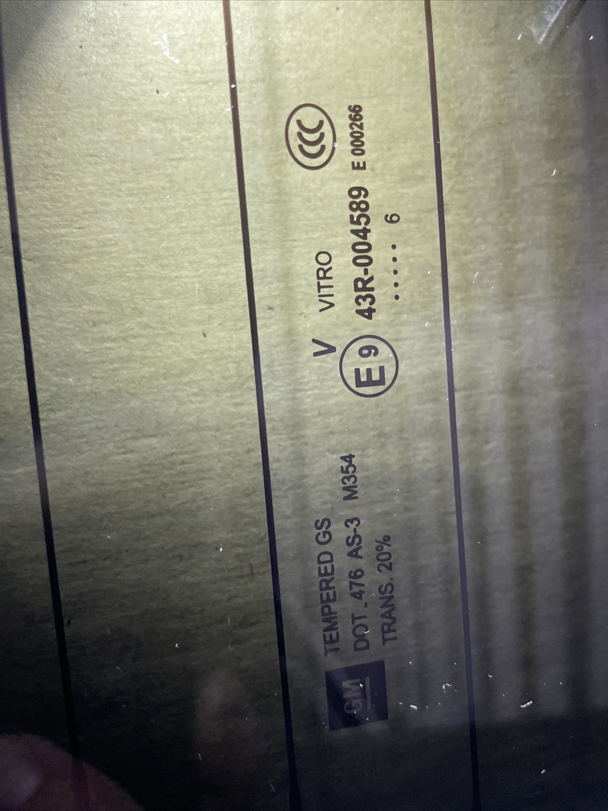 2014-2019 CHEVY SILVERADO 1500 REAR POWER SLIDING BACK GLASS USED ...