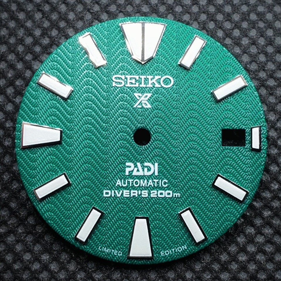PADI SAMURAI PROSPEX Dial DEEP WAVE Green for NH35 NH36 4R35 4R36 7S26 ...