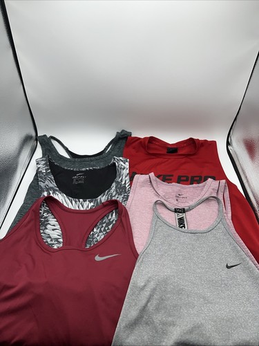 Lot of 6 Nike Tee Dri-Fit Women's Training Tank Tops Size S | eBay