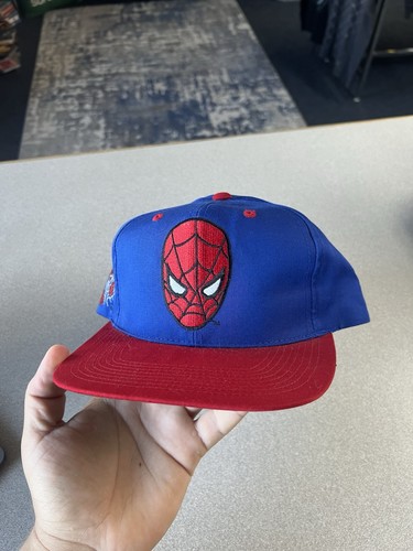 Vintage 90’s SpiderMan Hat Cap Marvel Comics Blockhead American Needle ...
