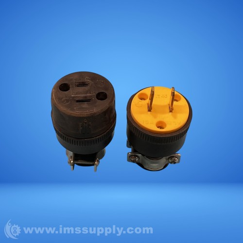 Cooper 15A-125V 3 Wire Grounding Industrial Plug 8632 | eBay
