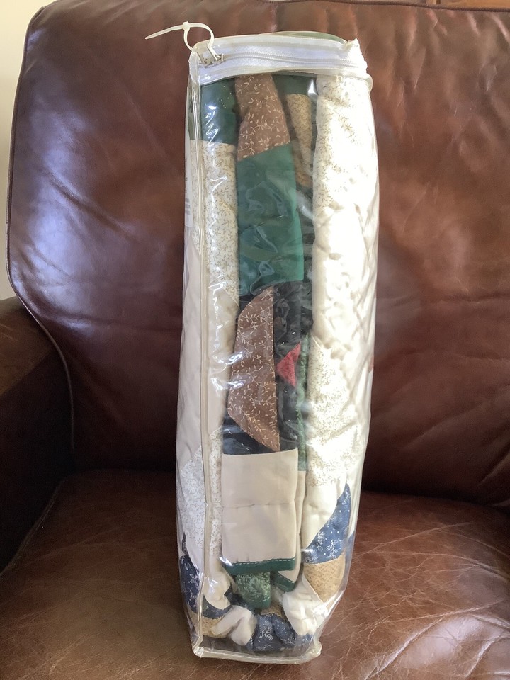 Vintage QVC Twin Patchwork Quilt Winter Birds Seald in Package~New | eBay