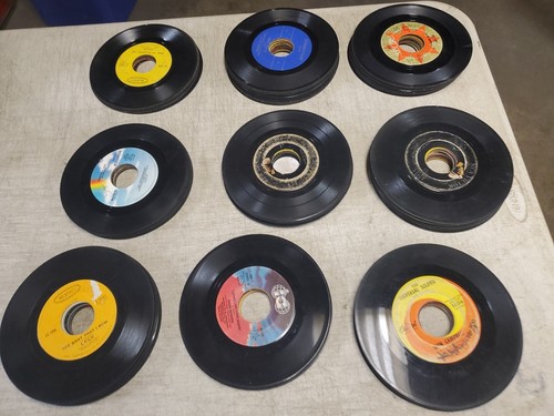 75+ Lot 7" 45 RPM Records Arts Crafts Decor Party Etsy Mixed Genre 50s ...