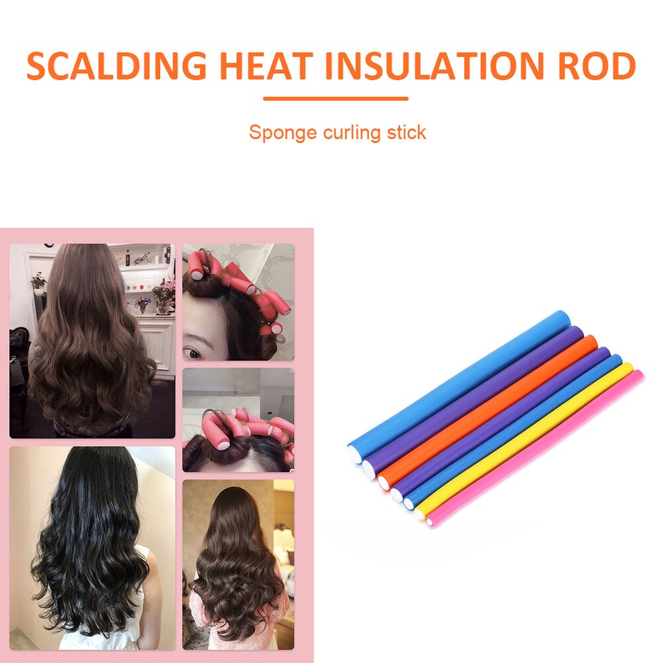 10 Pcs Hair Curlers Rollers No Heat Hair Rods Rollers Flexible Curling ...