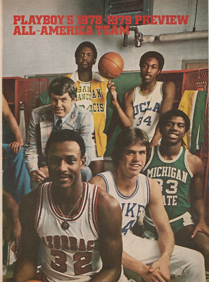 Larry BIRD Earvin Pre MAGIC Johnson PLAYBOY'S 1978-1979 ALL-AMERICAN ...