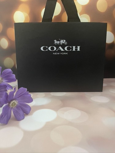 🎀BN Coach Black Gift ~Packing Box~Handle Bag~Envelope Bag~Gift tag Pick ...