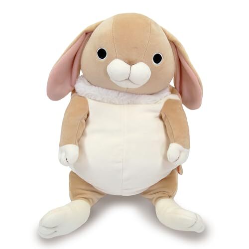 NEW Shinada Global Mochi Mochi Series Rabbit Animal Plush (L) Beige ...