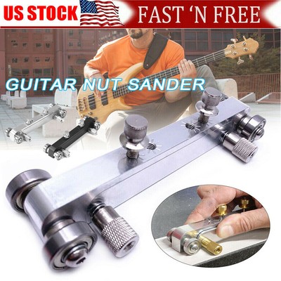 Guitar Bridge Grinding Sander Adjustable Guitar Bass Nut Saddle Sander ...